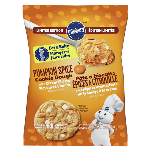 Buy Pillsbury Ready-to-Bake Cookies Dough Pumpkin Spice 396 g | Sobeys Inc.