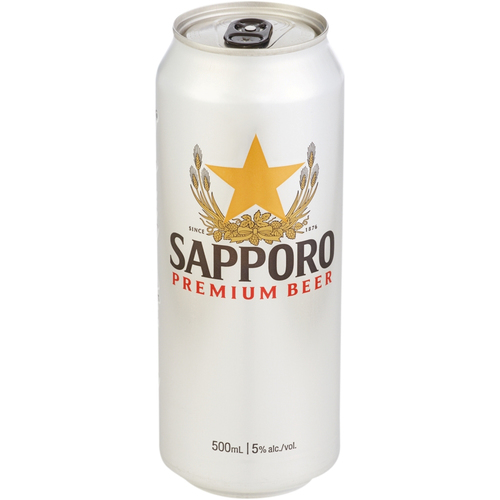 Buy Sapporo Premium Beer 5% Alcohol 500 ml (can) | FreshCo