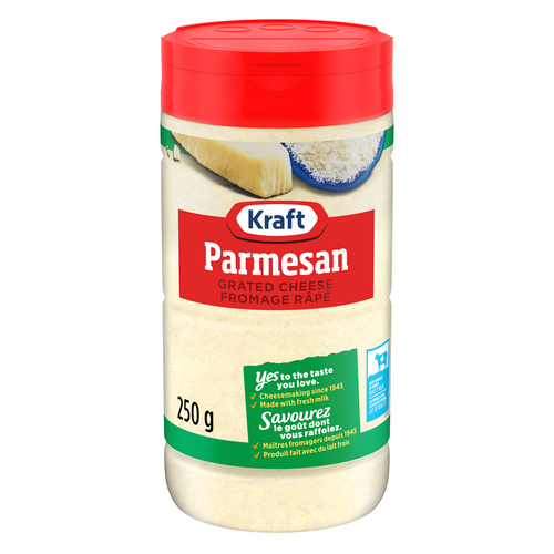 Buy Kraft Cheese Parmesan Finely Grated 250 g | Sobeys Inc.