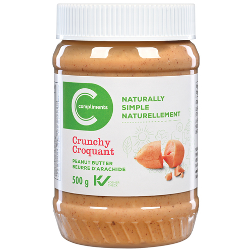 Buy Compliments Naturally Simple Peanut Butter Crunchy 100% Natural 500 ...