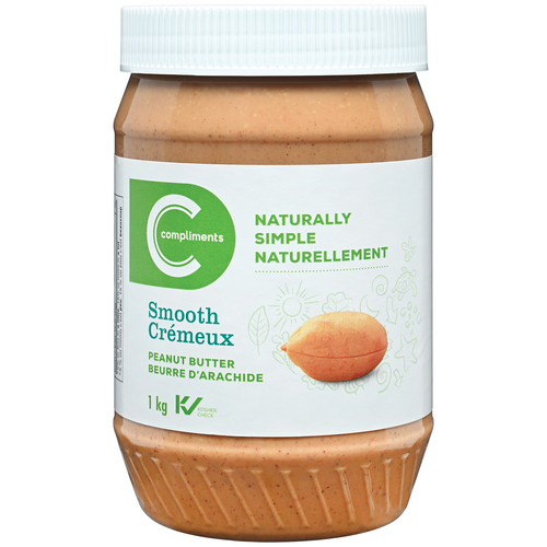 Buy Compliments Naturally Simple 100% Natural Smooth Peanut Butter 1 kg ...