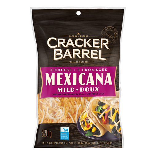 Buy Cracker Barrel Shredded Cheese 3 Cheese Mexicana 320 g | Safeway Canada