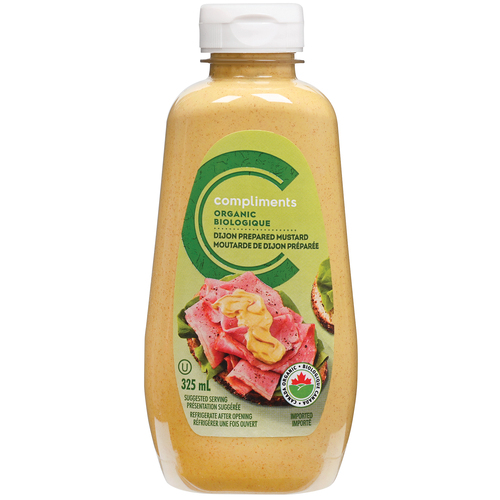Buy Compliments Organic Dijon Prepared Mustard 325 ml | FreshCo