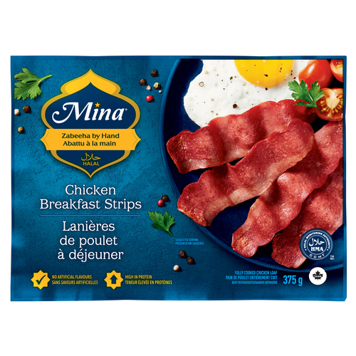 Buy Mina Halal Breakfast Grill Chicken Strips 375 g | FreshCo