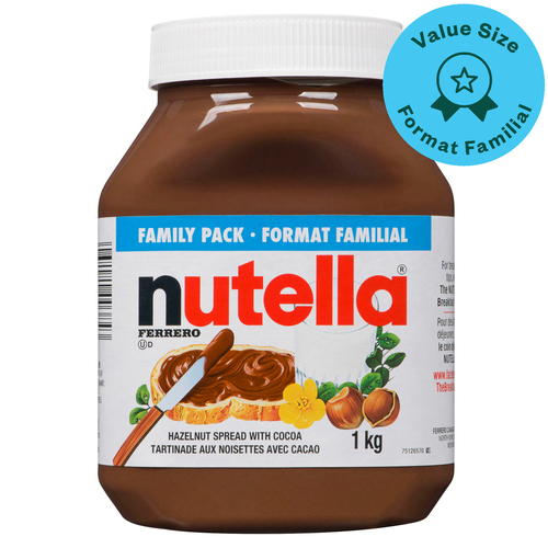 Nutella Hazelnut Spread Family Size 975g From Redmart