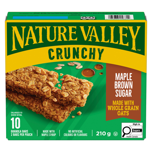 Buy Nature Valley Crunchy Granola Bars Maple Brown Sugar 10 x 21 g ...