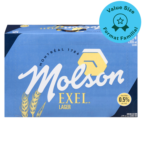 Buy Molson Alcohol Free Excel Beer 24 x 355 ml (cans) | Safeway Canada