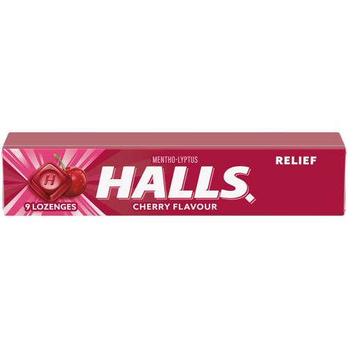 Buy Halls Mentho-Lyptus Cough Drops Lozenges Cherry 9 Count | Sobeys Inc.