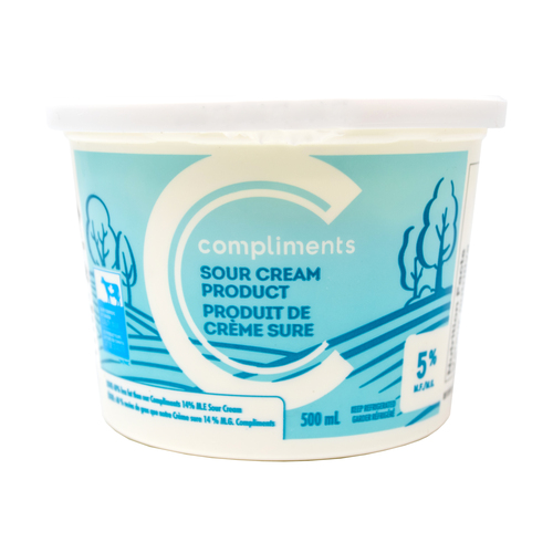 Buy Compliments 5% Sour Cream Light 500 ml | Sobeys Inc.
