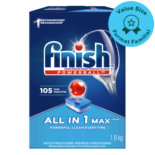 Buy Finish Dishwasher Detergent All-in-One Fresh Scent 105 Tabs ...