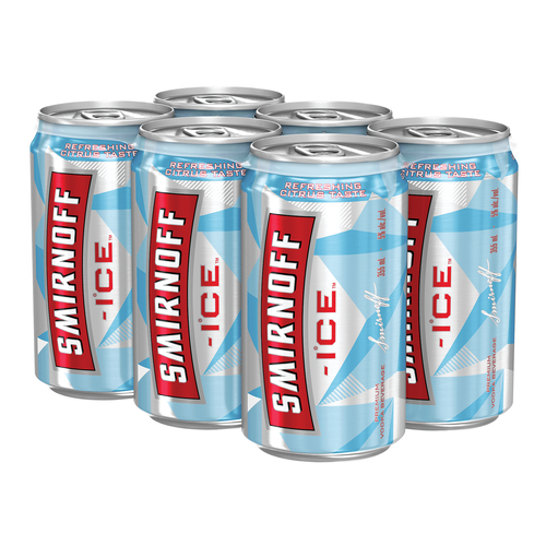 Buy Smirnoff Ice Coolers 5% Alcohol 6 x 355 ml (cans) | Sobeys Inc.