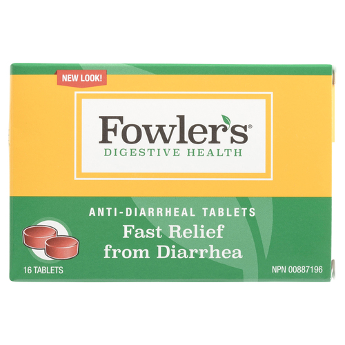 Buy Fowler's Digestive Health Anti-Diarrheal Tablets 16 Count | FreshCo