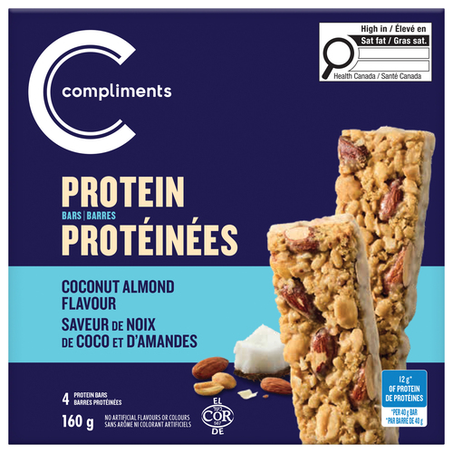 Buy Compliments Protein Bars Coconut Almond 160 g | Sobeys Inc.