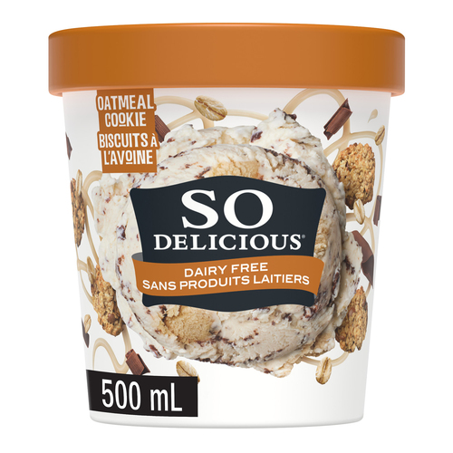 Buy So Delicious Dairy Free Oat-Based Frozen Dessert Oatmeal Cookie 500 ...