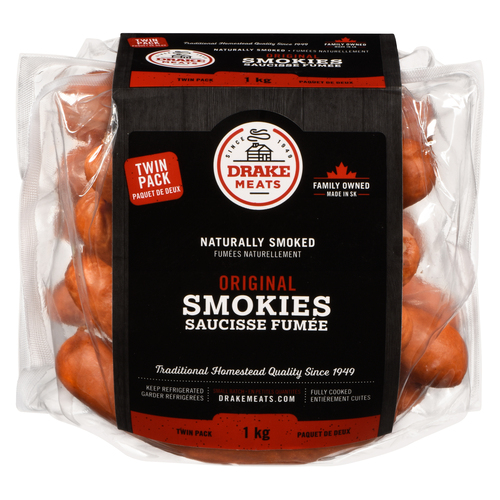 Buy Drake Meat Processors Smokies Original 1 kg | FreshCo