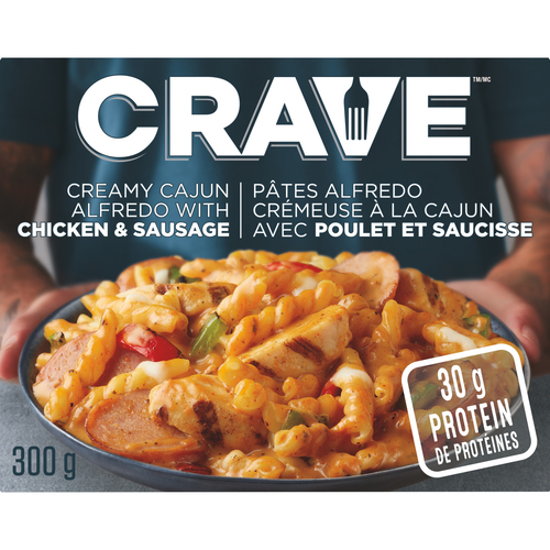 Buy Crave Frozen Meal Creamy Cajun Alfredo With Chicken And Sausage 300 ...