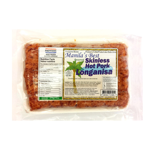 Buy Maynila's Choice Frozen Longanisa Hot Pork Skinless 375 g | FreshCo