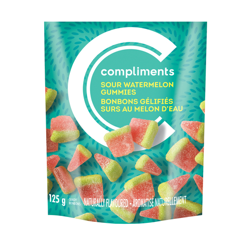 Buy Compliments Gummies Sour Watermelon Slices 125 g | FreshCo