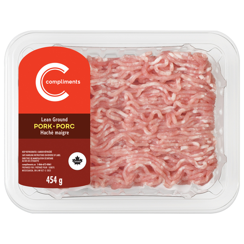 Buy Compliments Pork Ground Lean 454 g | FreshCo