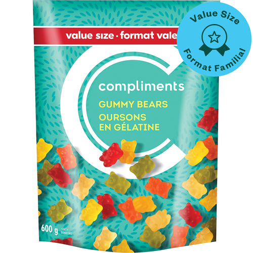 Buy Compliments Gummy Bears 600 g | Sobeys Inc.