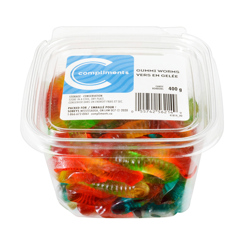 Buy Compliments Candy Gummi Worms 400 g | Foodland