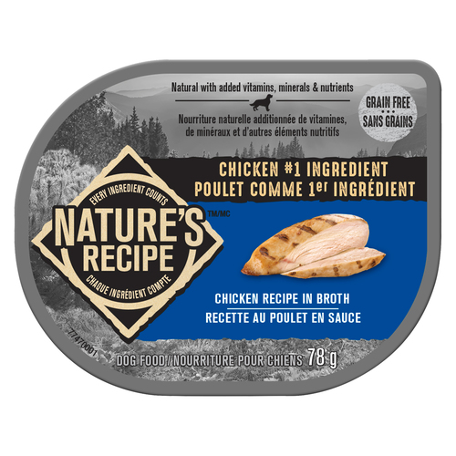 Buy Nature's Recipe Wet Dog Food Chicken In Broth 78 g | FreshCo