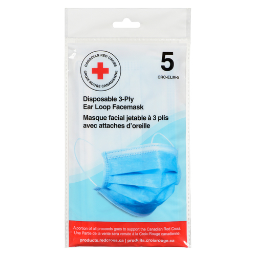 Buy Canadian Red Cross Disposable Mask 5 Pack | FreshCo