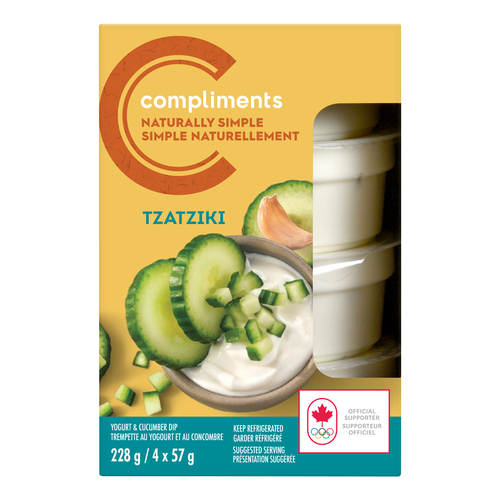 Buy Compliments Naturally Simple Yogurt Tzatziki Cucumber Dip 228 g ...