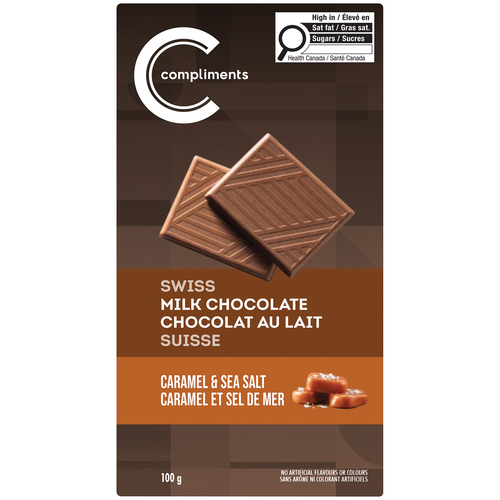 Buy Compliments Swiss Milk Chocolate Caramel And Sea Salt 100 g ...