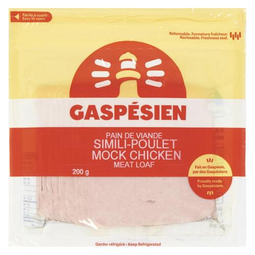 Buy Gaspesien Deli Square Sliced Meat Loaf Mock Chicken 200 g | Sobeys Inc.