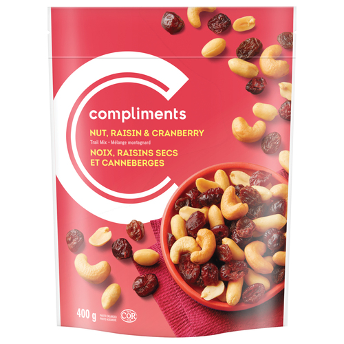 Buy Compliments Deluxe Trail Mix Nuts & Cranberries 400 g | Sobeys Inc.