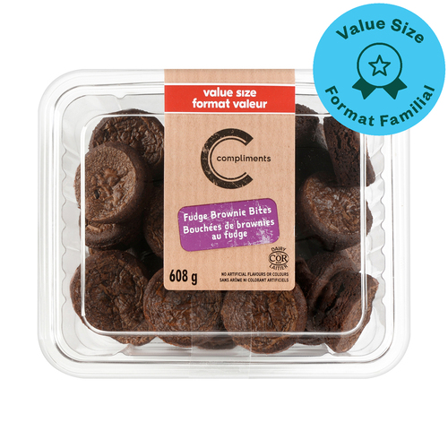 Buy Compliments Brownie Bites Fudge 608 g (frozen) | FreshCo
