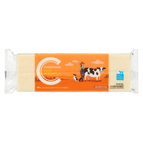 Buy Compliments Cheese Pizza Mozzarella Block 400 g | Sobeys Inc.