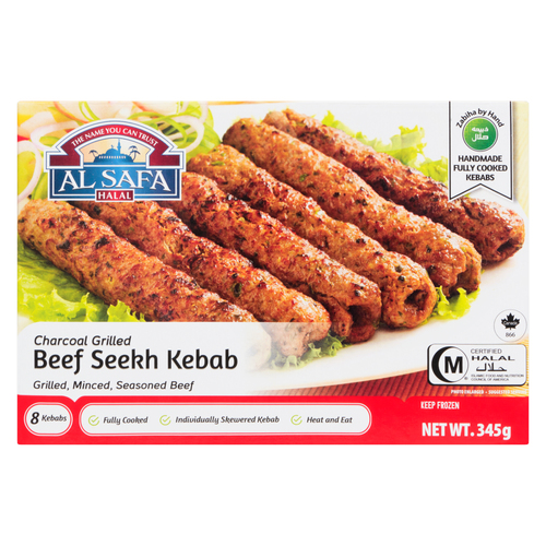 Buy Al Safa Halal Frozen Beef Seekh Kebab 345 g | FreshCo