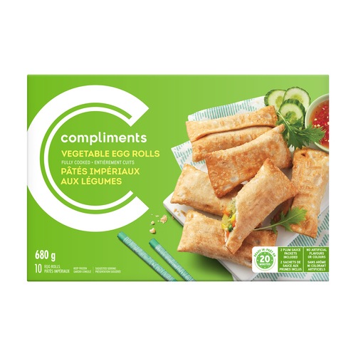 Buy Compliments Frozen Egg Rolls Vegetable 680 g | Sobeys Inc.