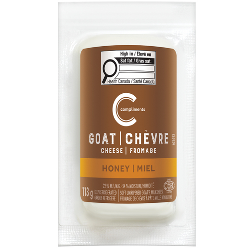 Buy Compliments Goat Cheese Honey 113 g | FreshCo
