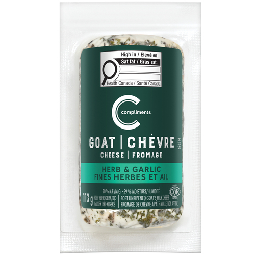 Buy Compliments Goat Cheese Herb & Garlic 113 g | Safeway Canada