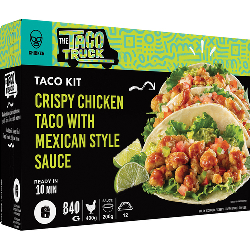 Buy Taco Truck Frozen Taco Kit Crispy Chicken With Mexican Style Sauce ...