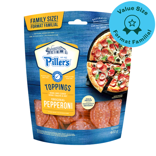 Buy Piller's Toppings Pepperoni Family Size 400 g | Sobeys Inc.