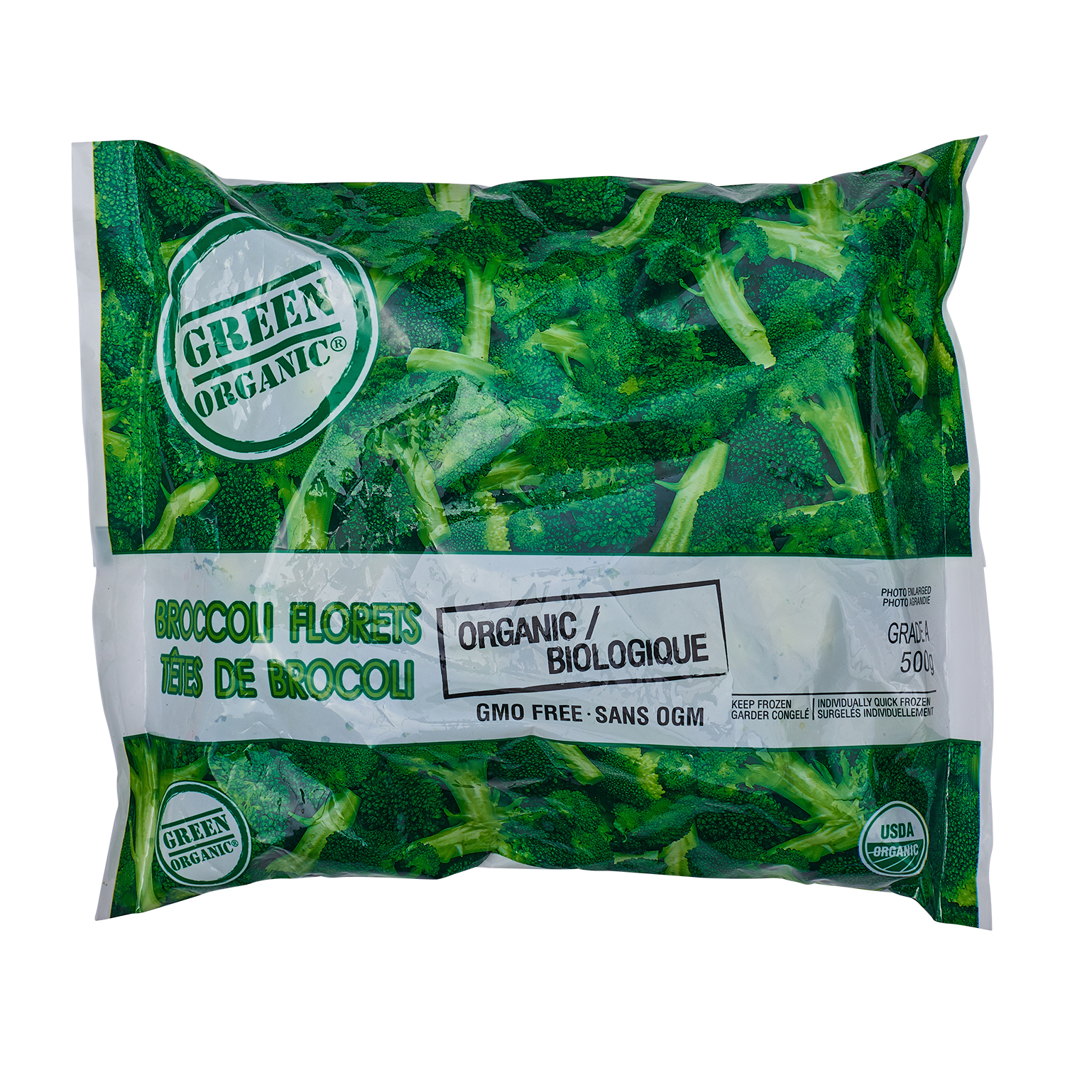 Buy Green Organic Frozen Broccoli 500 g | FreshCo