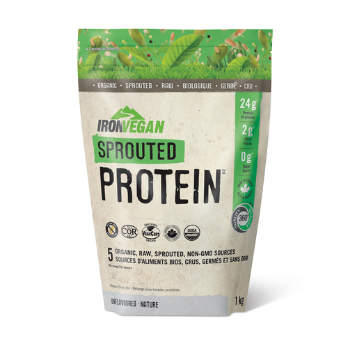 Buy Iron Vegan Organic Sprouted Protein Drink Mix Unflavoured 1 kg ...