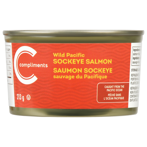 Buy Compliments Sockeye Salmon Wild Pacific 213 g | Safeway Canada