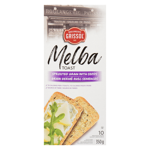 Buy Grissol Melba Toast Sprouted Grains With Seeds 350 g | FreshCo