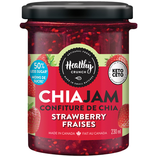 Buy Healthy Crunch Chia Jam Strawberry 230 ml | Sobeys Inc.