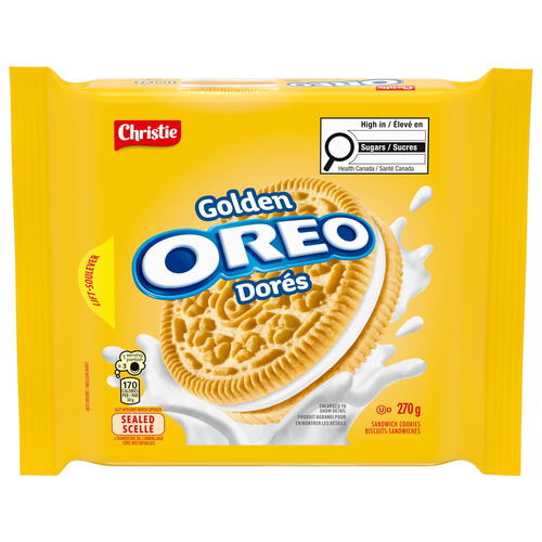 Buy Oreo Sandwich Cookies Golden Vanilla 270 g | Sobeys Inc.