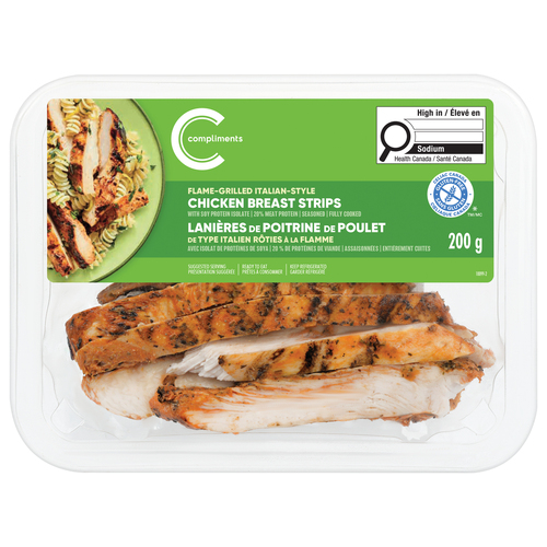 Buy Compliments Chicken Breast Strips Italian-Style 200 g | FreshCo