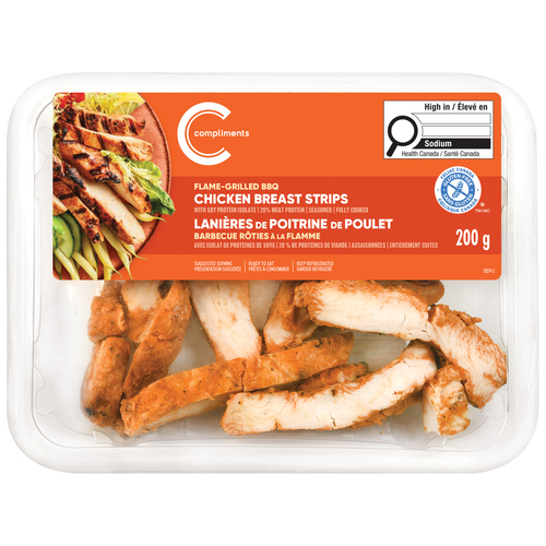 Buy Compliments Chicken Breast Strips Flamed Grilled BBQ 200 g ...