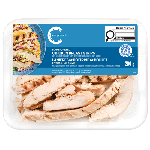 Buy Compliments Original Flame Grilled Chicken Breast Strips 200 g ...