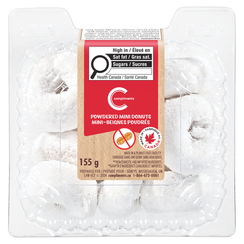 Buy Compliments Powdered Donuts Mini 155 g (frozen) | FreshCo