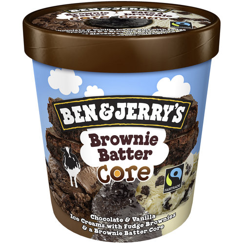 Buy Ben Jerry S Ice Cream Brownie Batter Core With Fairtrade